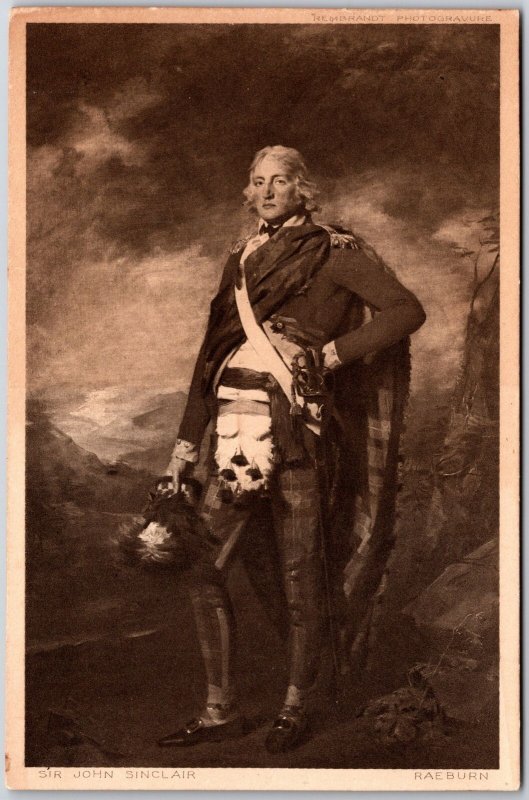 Sir John Sinclair From Scottish National Portrait Gallery Postcard ...