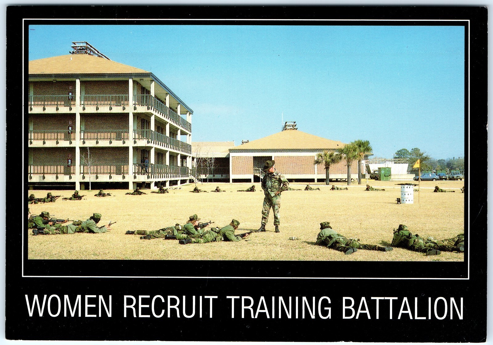 c1970s Parris Island, SC Women Marine Corps Drills Army Base Camp Rifle ...
