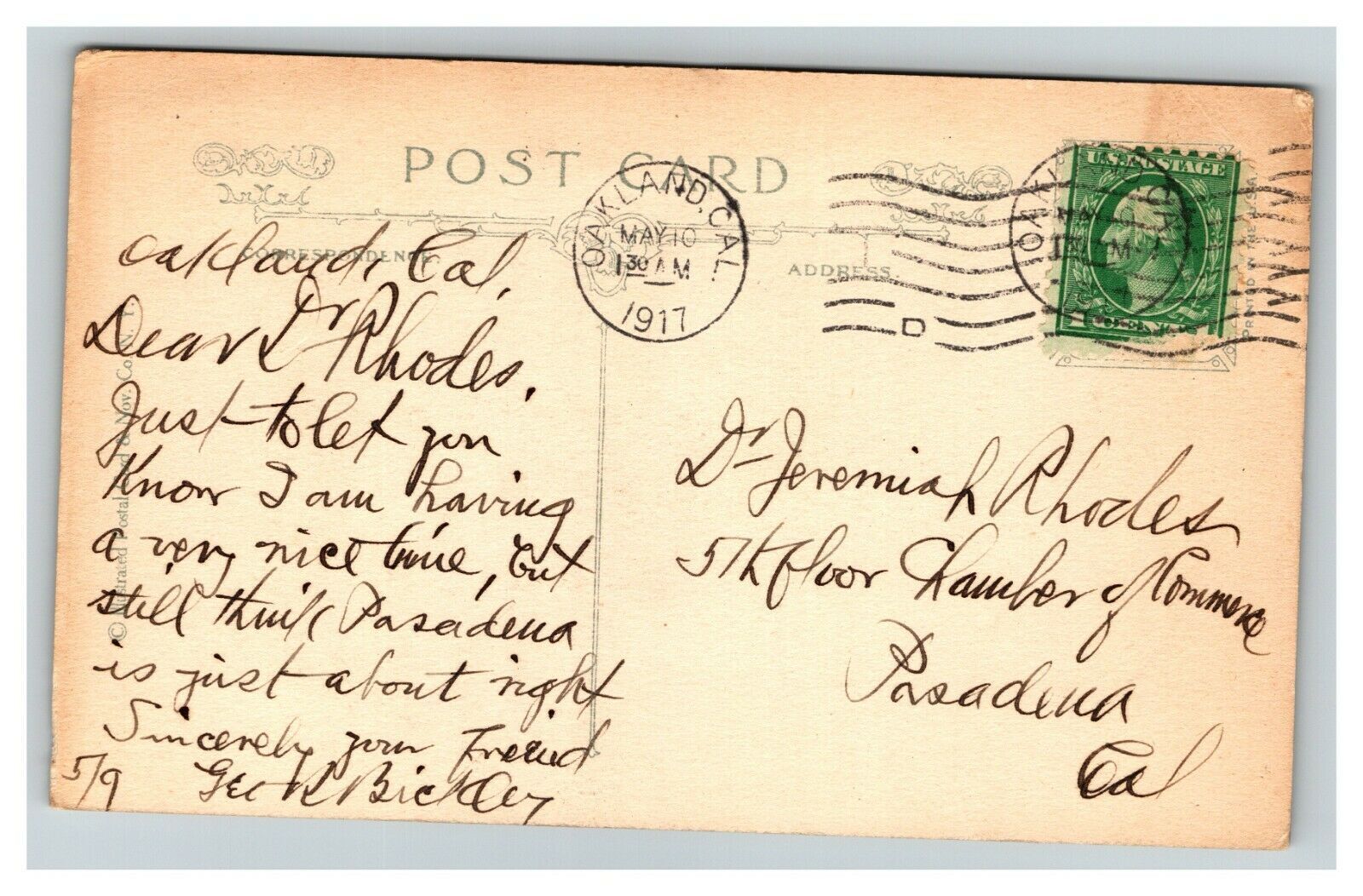 Vintage 1917 Patriotic Postcard American Flag WW1 Propaganda Poem NICE ...