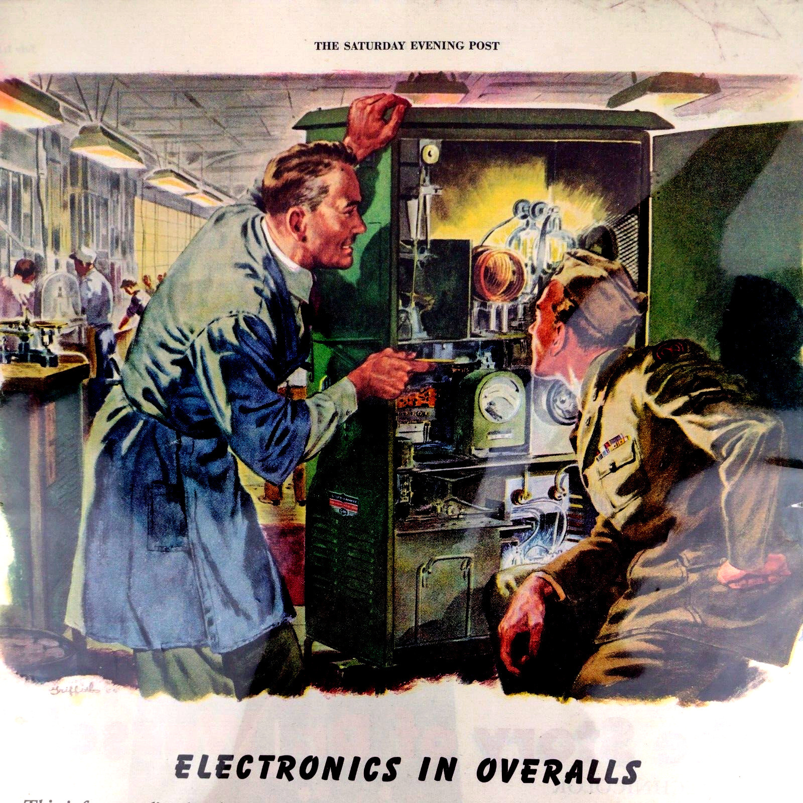 1944 Cutler-Hammer Motor Control Electronics In Overalls WW II Vintage ...