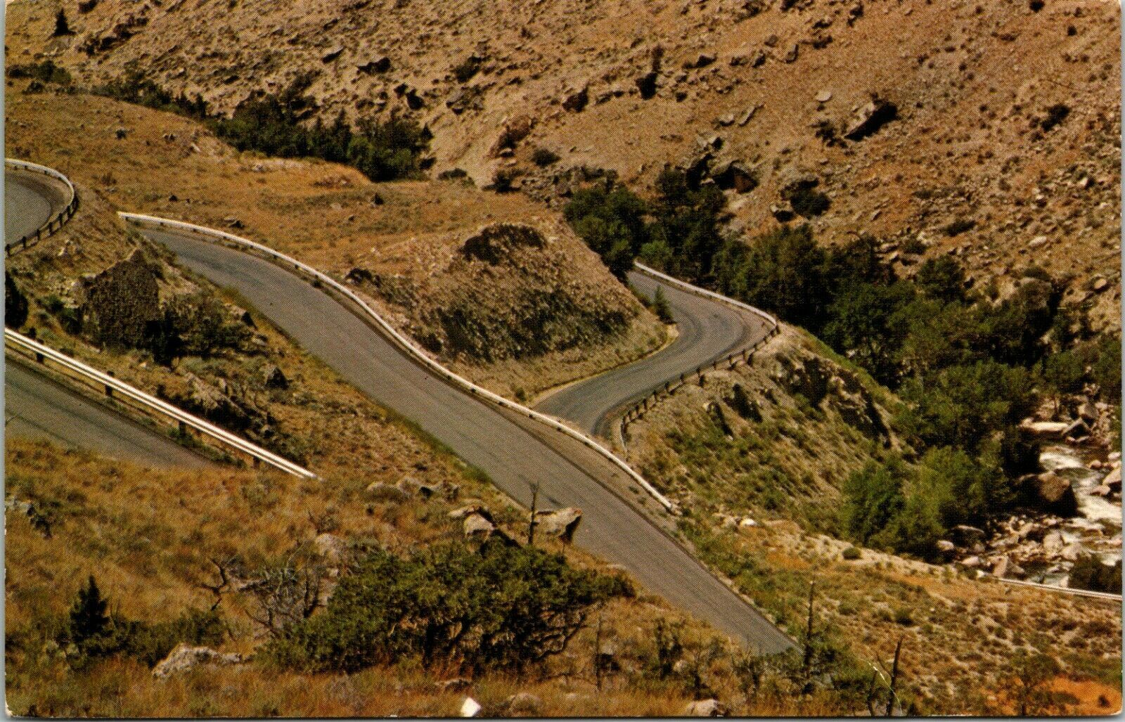 Switchbacks Shell Canyon Big Horn Mountains, Montana Highway 14 ...