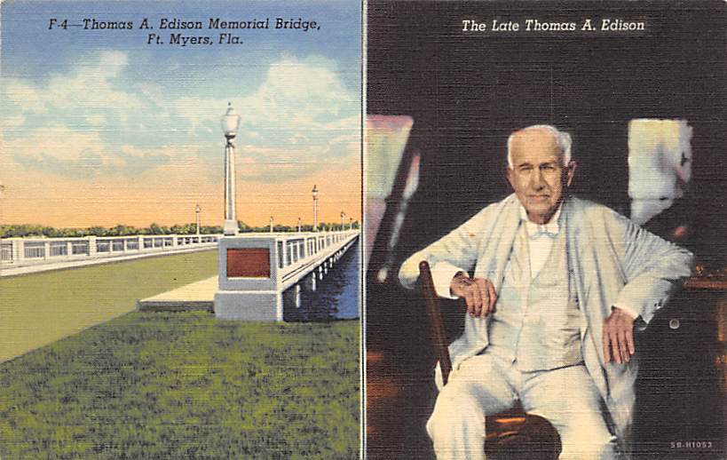 Thomas Edison Memorial Bridge Thomas A Edison Fort Myers FL | United ...