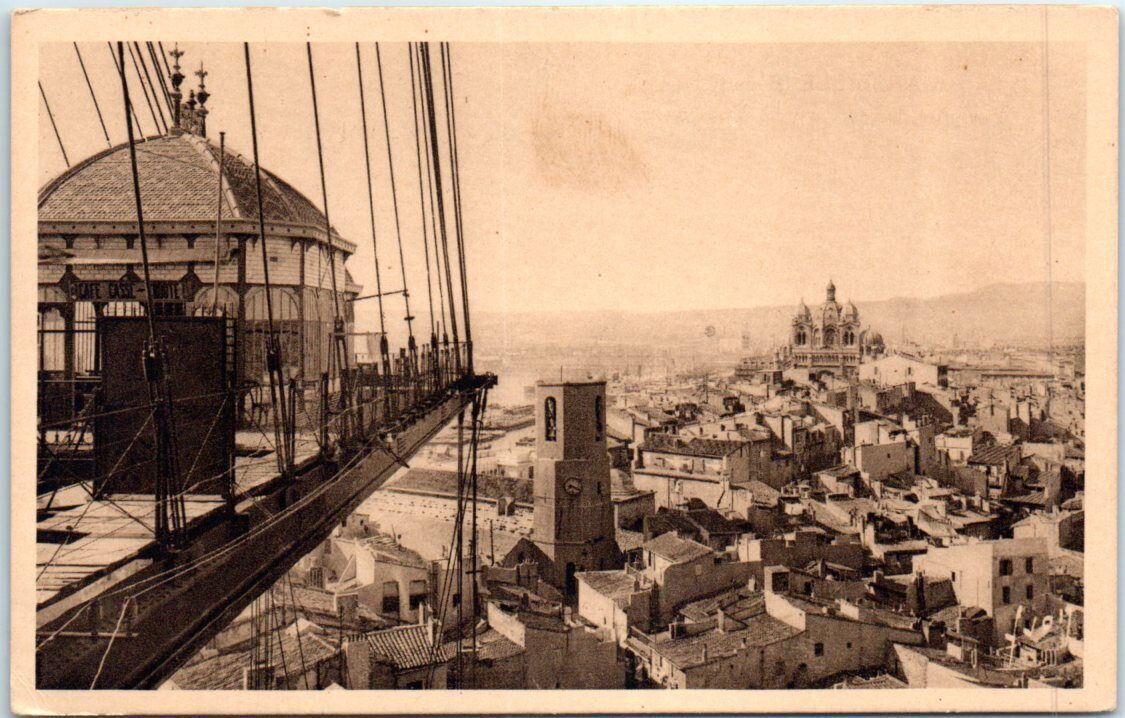 Postcard - View Taken from the Top of the Transporter Bridge, Marseille ...