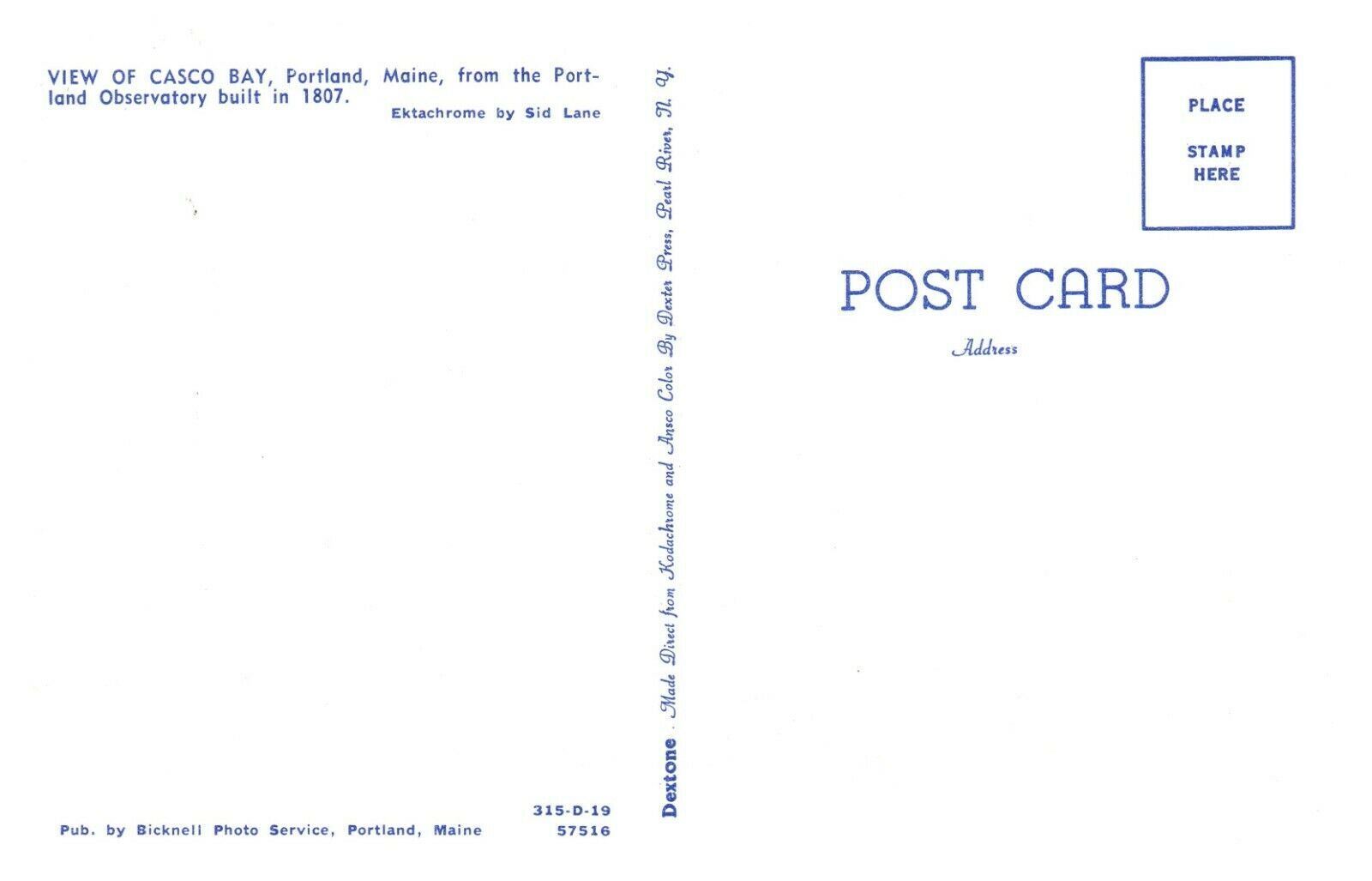 View of Casco Bay Portland Maine from Portland Observatory built in ...