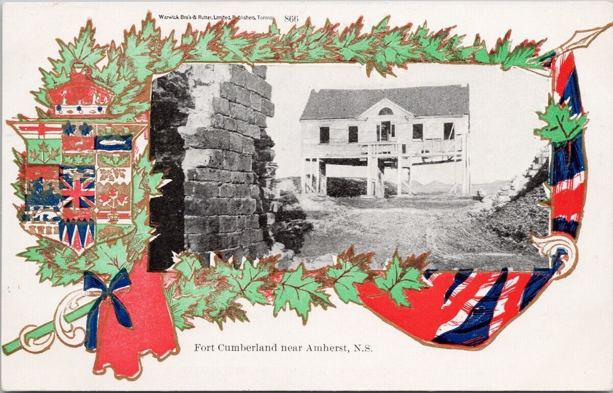 Fort Cumberland near Amherst Nova Scotia NS Patriotic Coat of Arms ...