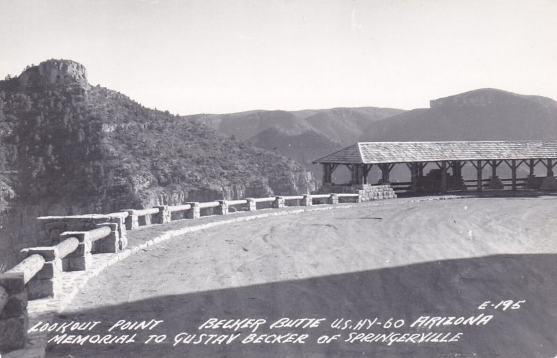Arizona Becker Butte Lookout Point U S Highway 60 Real Photo | United ...