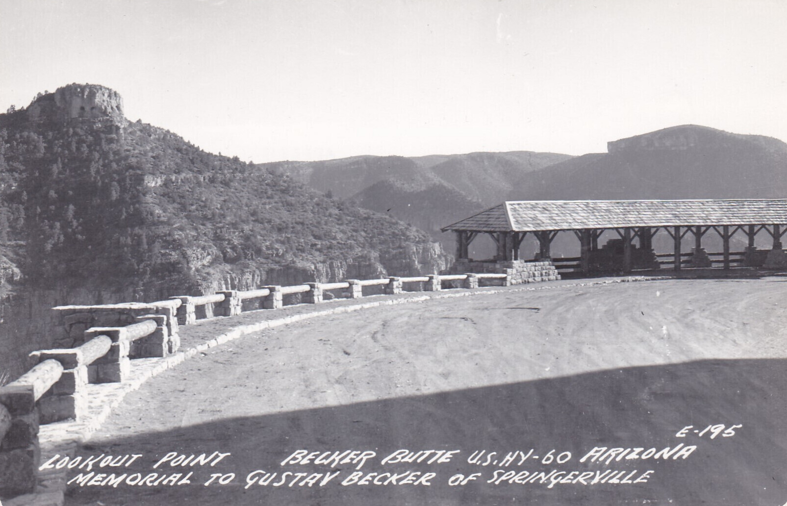 Arizona Becker Butte Lookout Point U S Highway 60 Real Photo | United ...