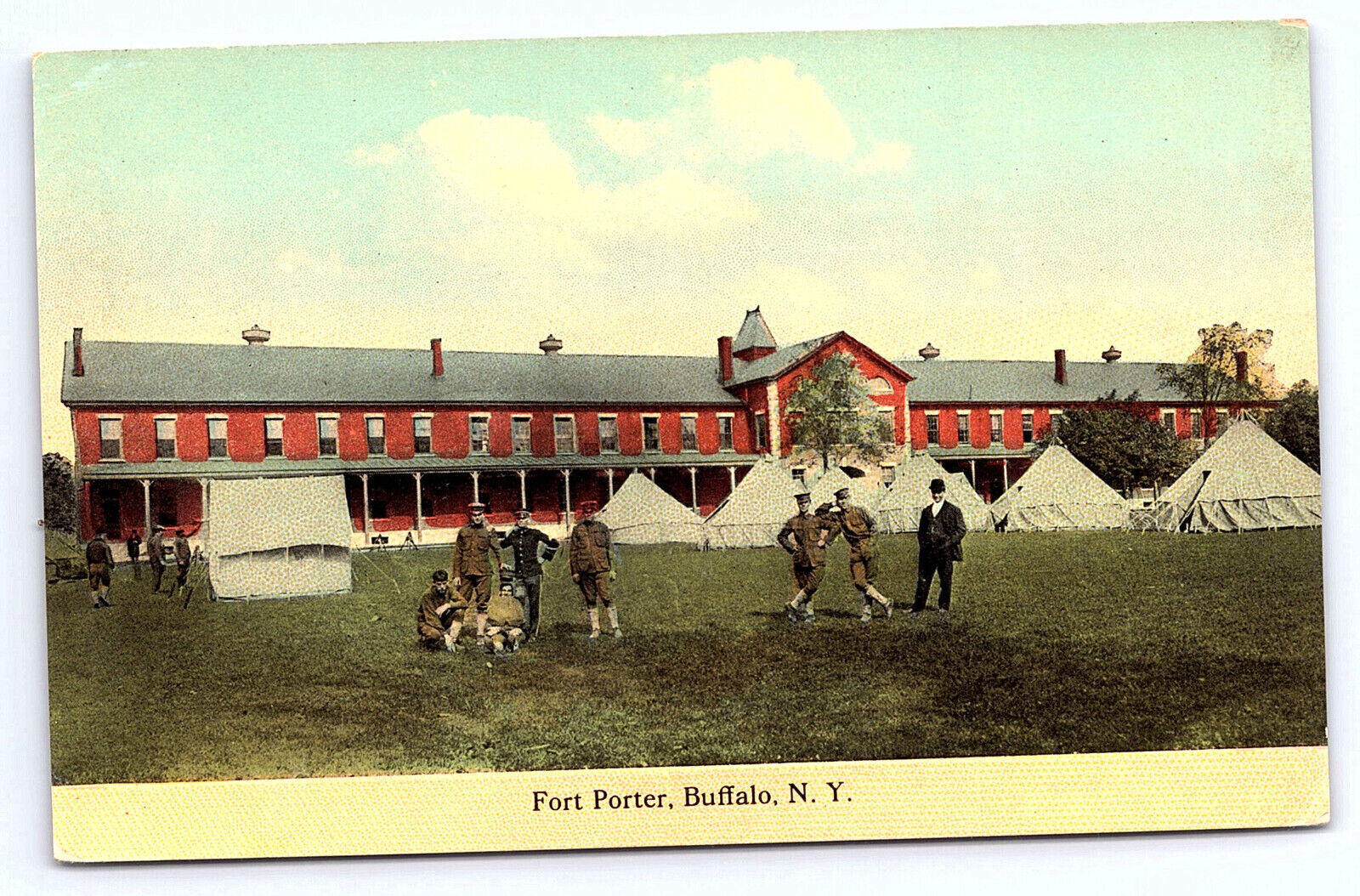Fort Porter Buffalo New York barracks old Postcard | United States ...