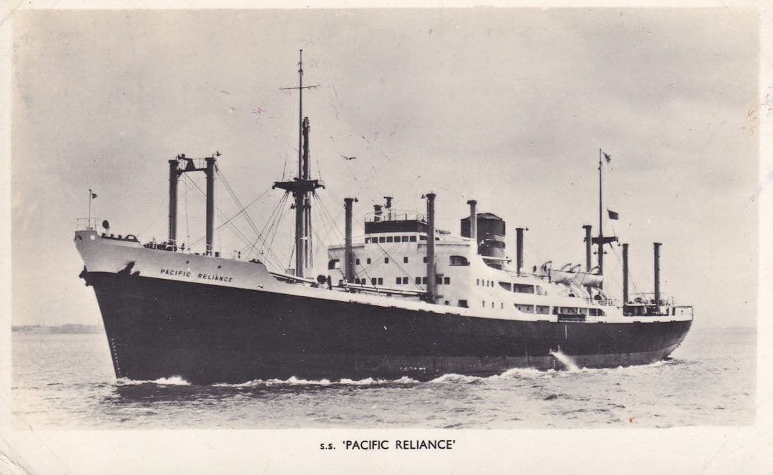SS Pacific Ship Reliance Real Photo 1960s Postcard | Topics ...
