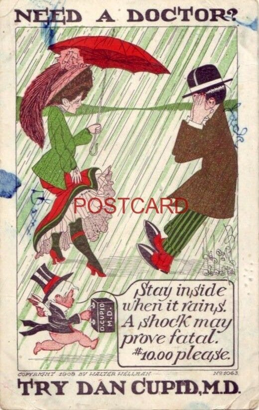 NEED A DOCTOR? TRY DAN CUPID, M.D. A Shock may prove fatal. $10.00 ...