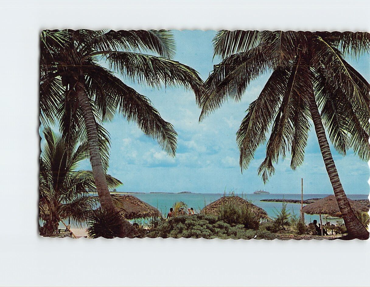 Postcard Paradise Beach, "Nassau In The Bahamas", Nassau, Bahamas ...
