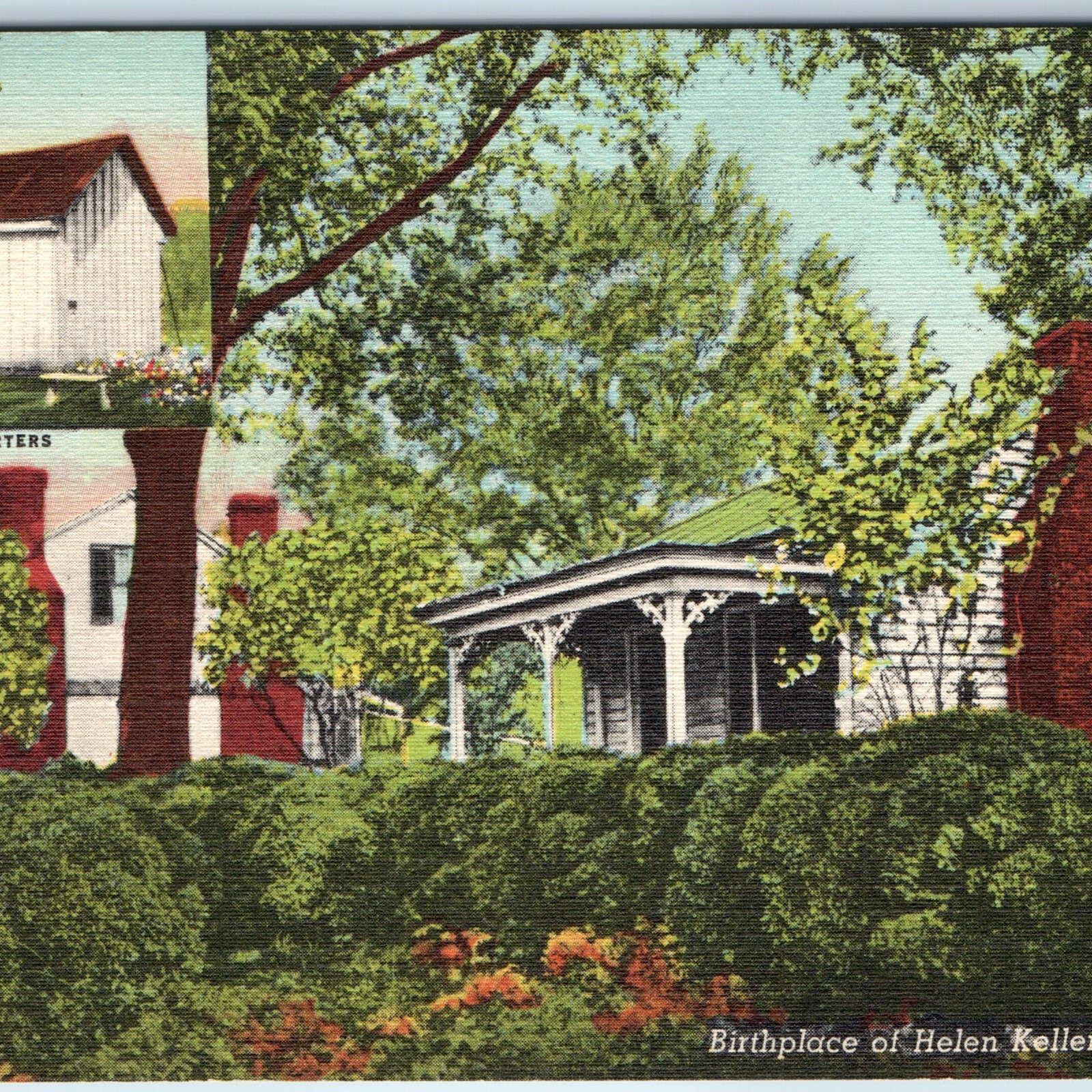 1945 Tuscumbia AL Birthplace Helen Keller Multi View Slave Quarters ...