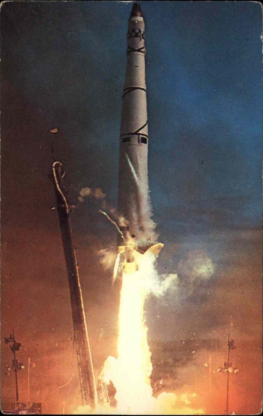 NASA Space Thor IRBM Discoverer II Rocket 1959 Launch Vintage Postcard ...
