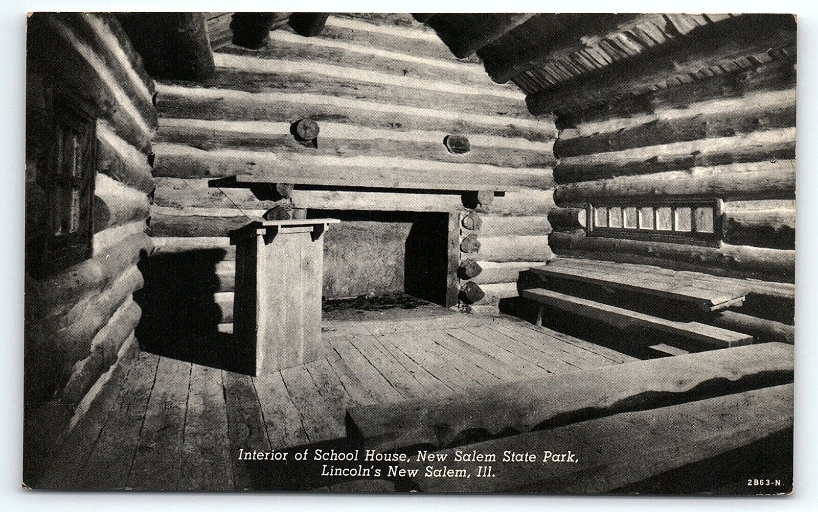 1920s Lincoln's New Salem Illinois School House State Park Cabin ...