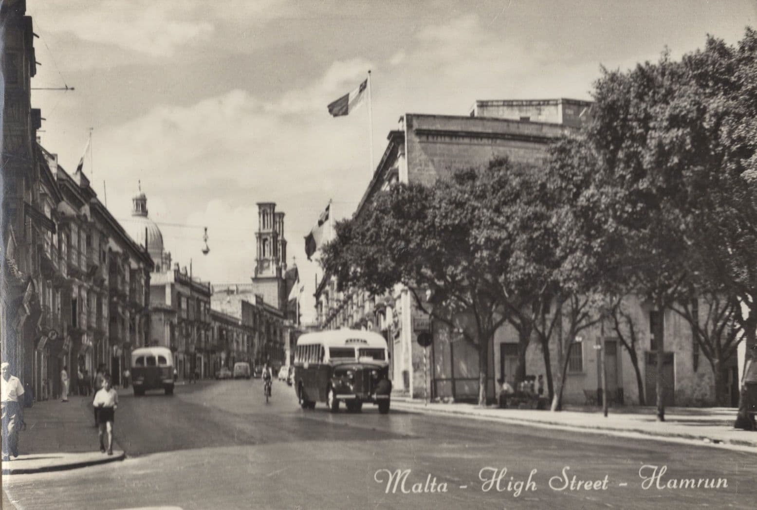 Hamrun High Street Bicycle Malta Real Photo Vintage Postcard | Europe ...