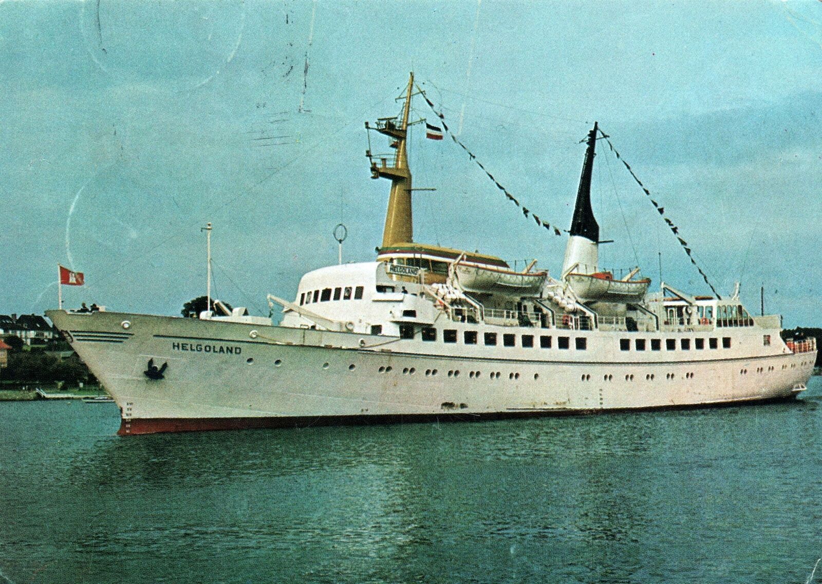 Vintage Continental Size Postcard M.S. Helgoland Built in 1972 Germany ...