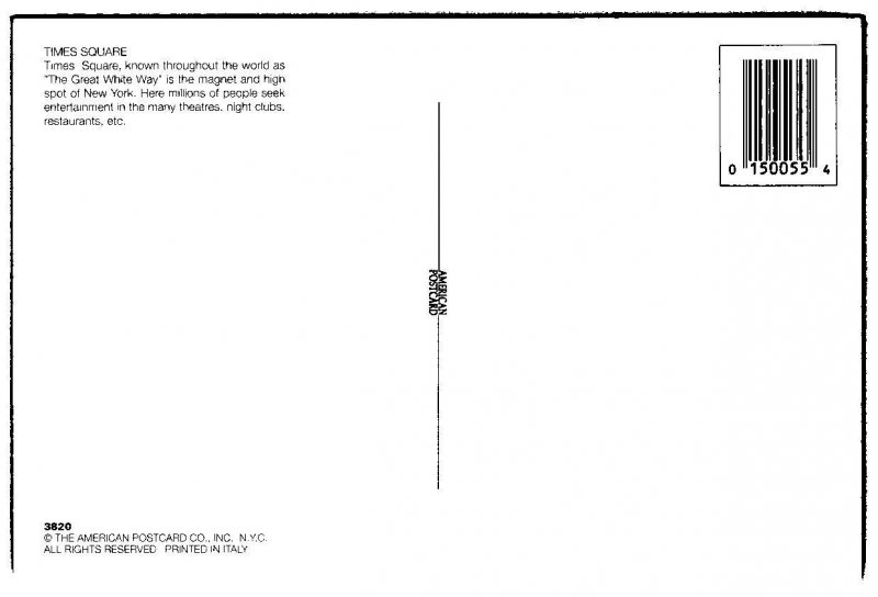 Times Square at Night New York City in 1939 Postcard | United States ...