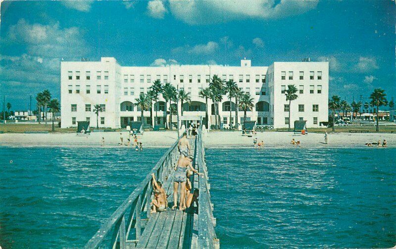 Bartles Beach Breakers Hotel Corpus Christi Texas 1950s Postcard 21 ...