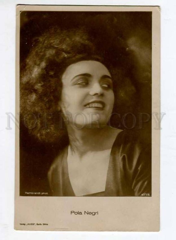 261746 Smiling Pola NEGRI Polish MOVIE Film ACTRESS Old PHOTO | Topics ...