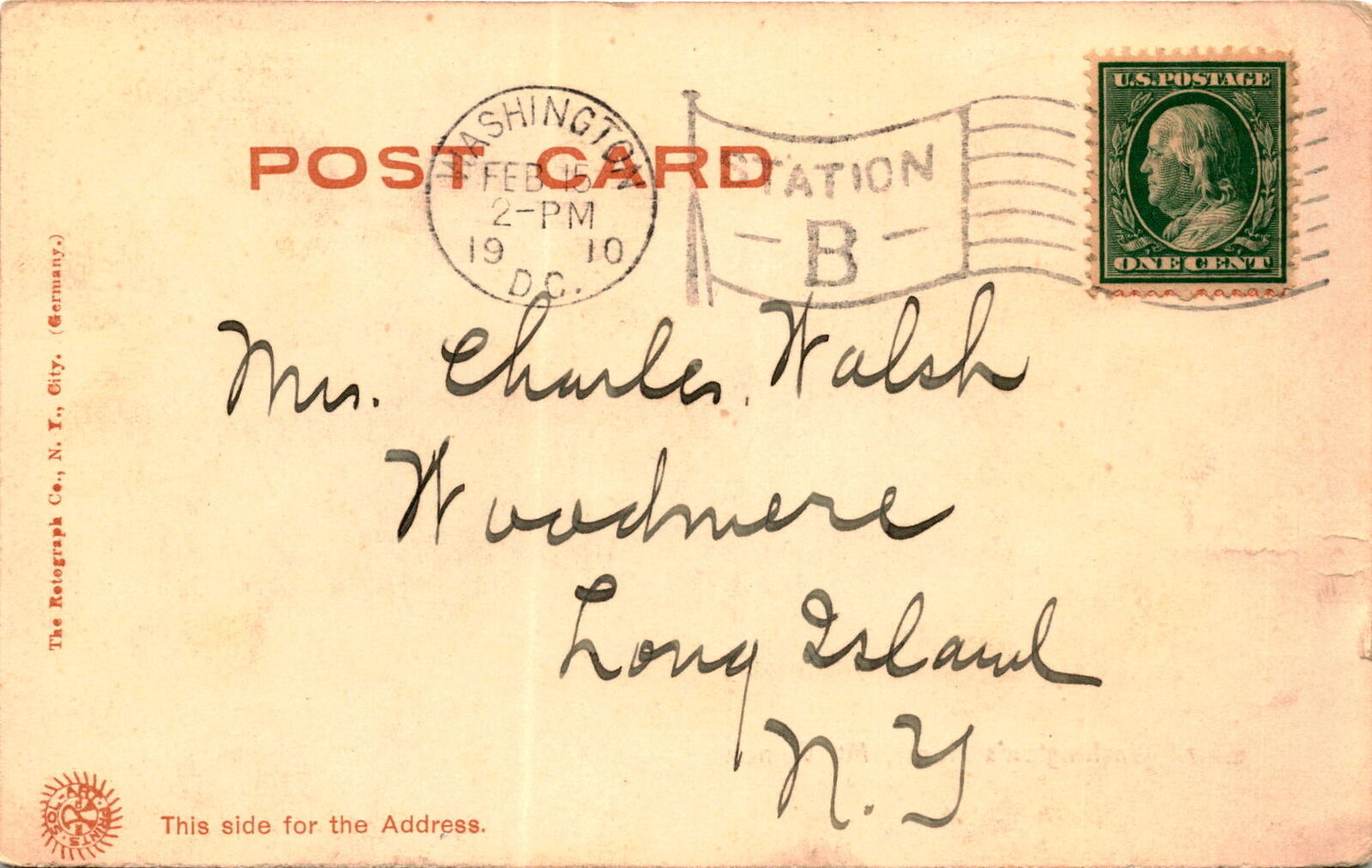 George Washington, Mount Vernon, The Rotograph Co., New York City, Mr ...