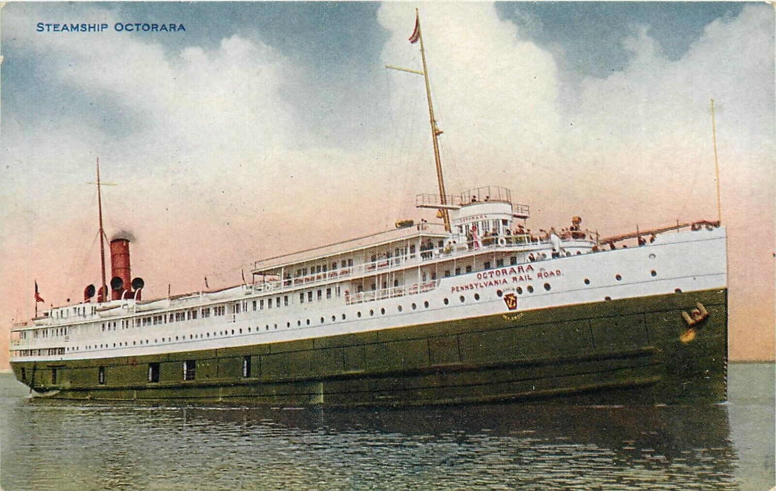 Postcard C-1910 Pennsylvania railroad steamship Octorara Hammon TR24 ...