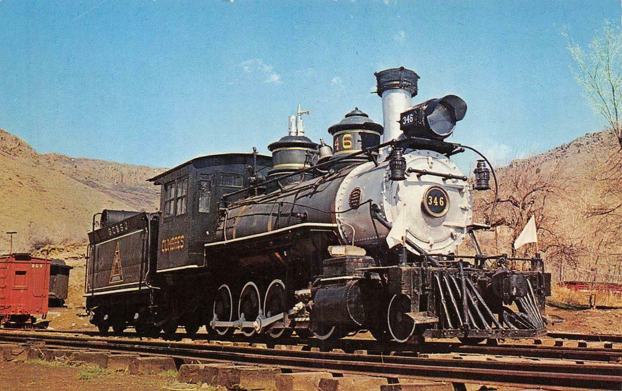 Colorado Railroad Museum Golden D&RG RR Train c1960s Vintage Postcard ...