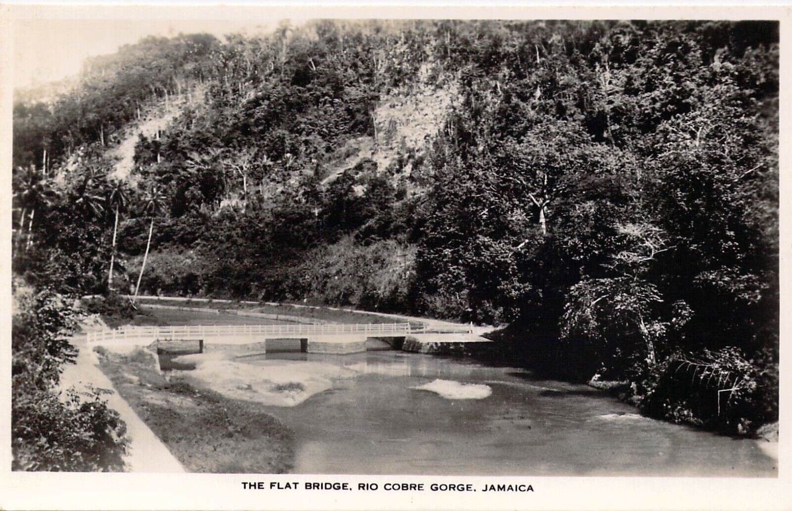 Vintage Real Photo, RPPC, Flat Bridge, Rio Cobre Gorge, Jamaica,Old ...