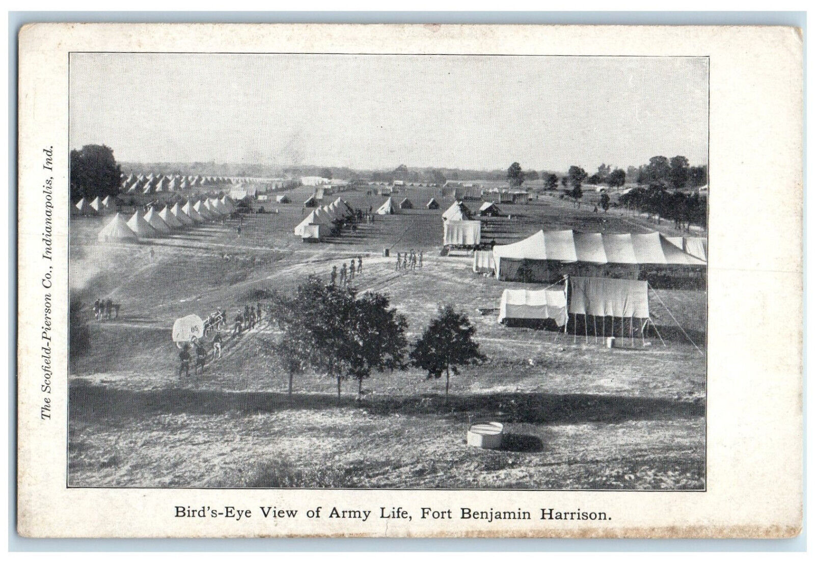 c1905 Bird's-Eye View of Army Life Fort Benjamin Harrison IN WW1 ...