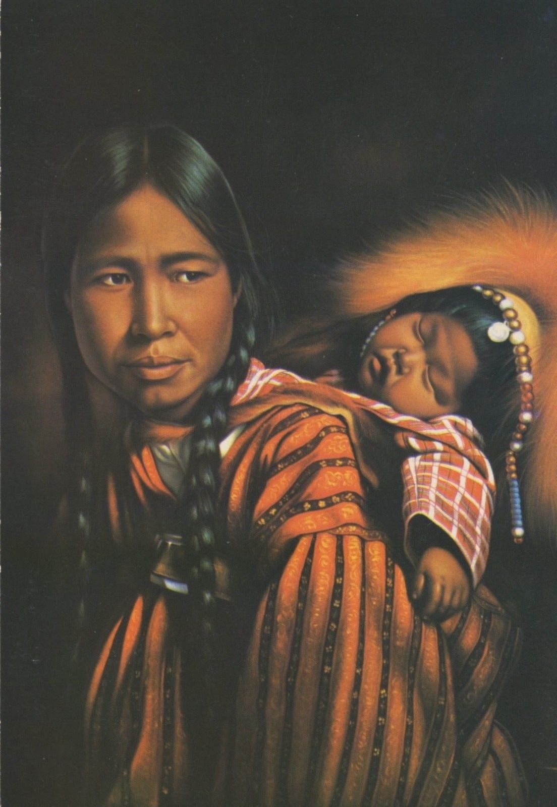Indian Mother & Child First Nations Peoples Indigenous by Miguel ...