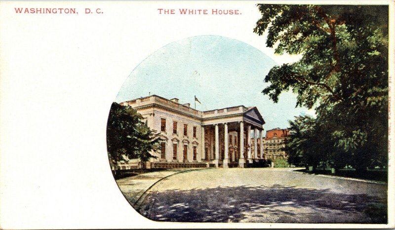 The White House Washington DC Private Mailing Card EC Kropp UNP Side ...