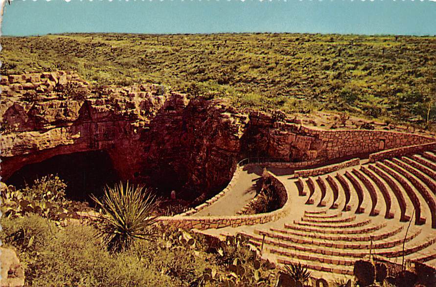 Bat Flight Amphitheater at Natural Entrance Carlsbad Caverns National ...