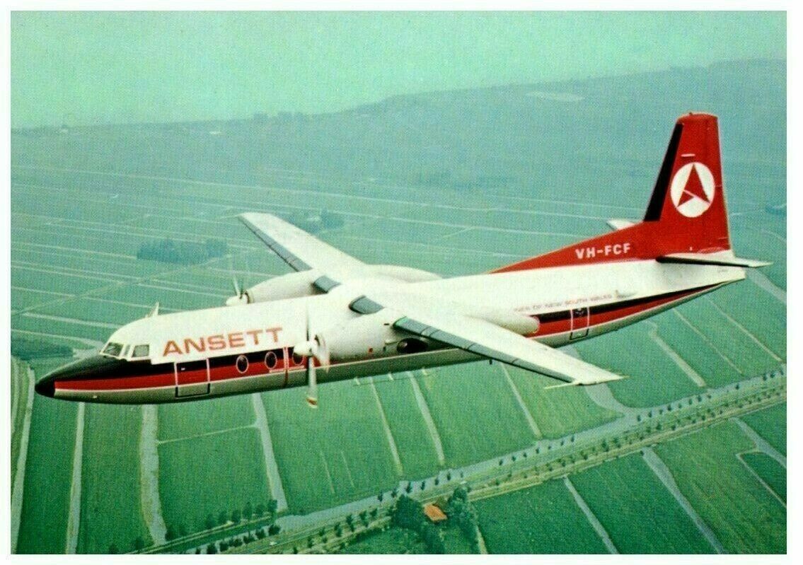 Ansett Airlines of NSW Fokker F27 Mk500 Airplane Postcard | Other ...