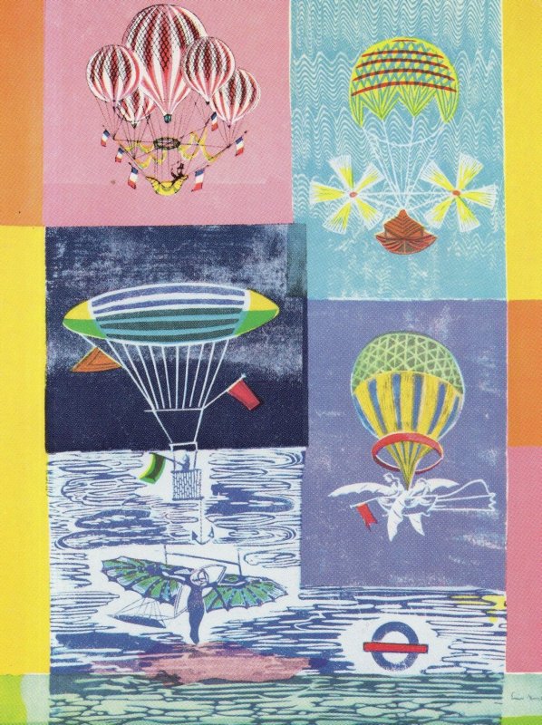 London Science Museum 1960s Painting Rare Transport Poster Postcard ...