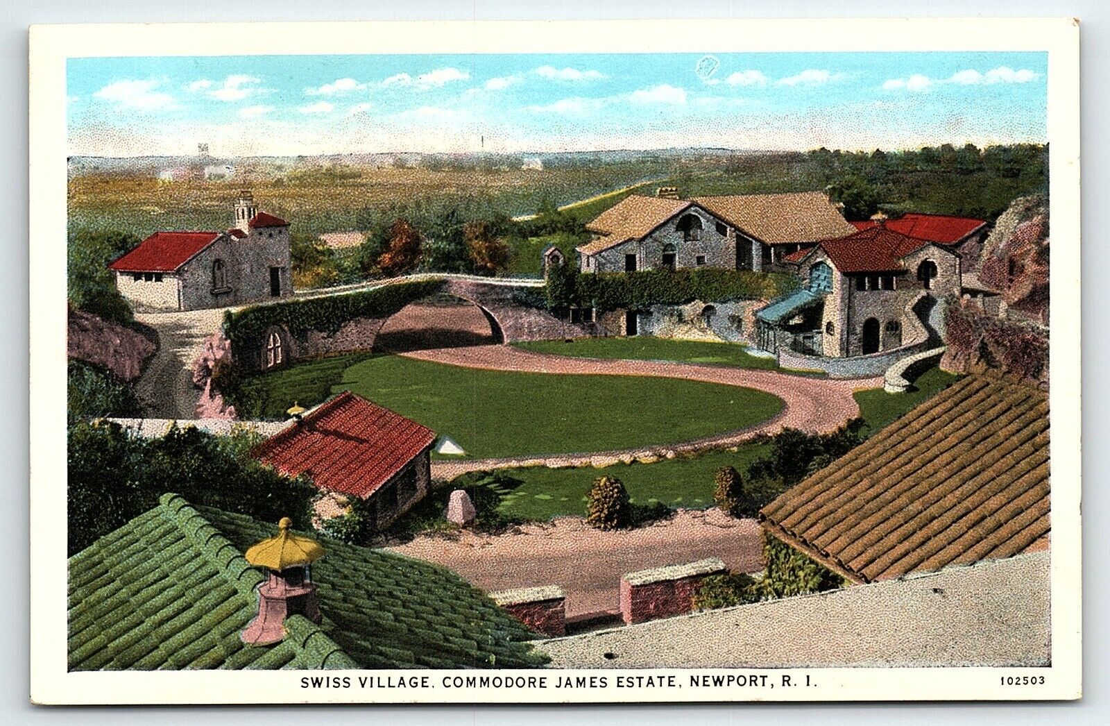 1920s Newport Rhode Island Swiss Village Commodore James Estate ...