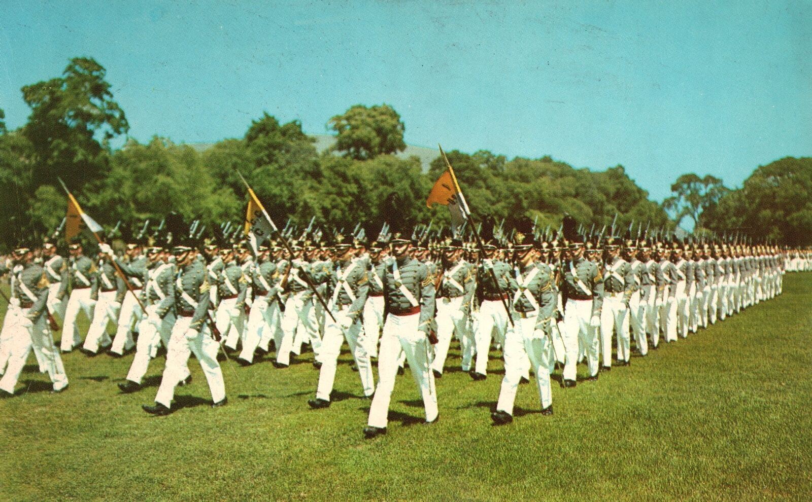 Vintage Postcard Marching Corps Parade West Point New York Dexter Press ...