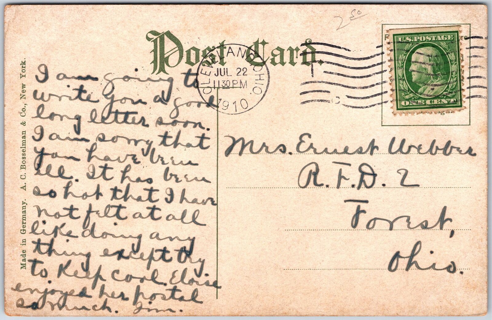 Vintage Postcard the Trinity Cathedral Located at Cleveland Ohio Posted ...