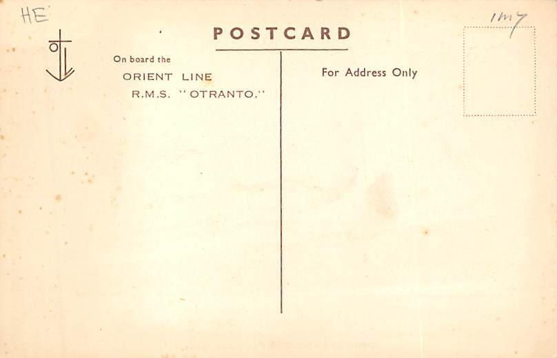 SS Otranto Orient Line Unused | Topics - Other, Postcard / HipPostcard