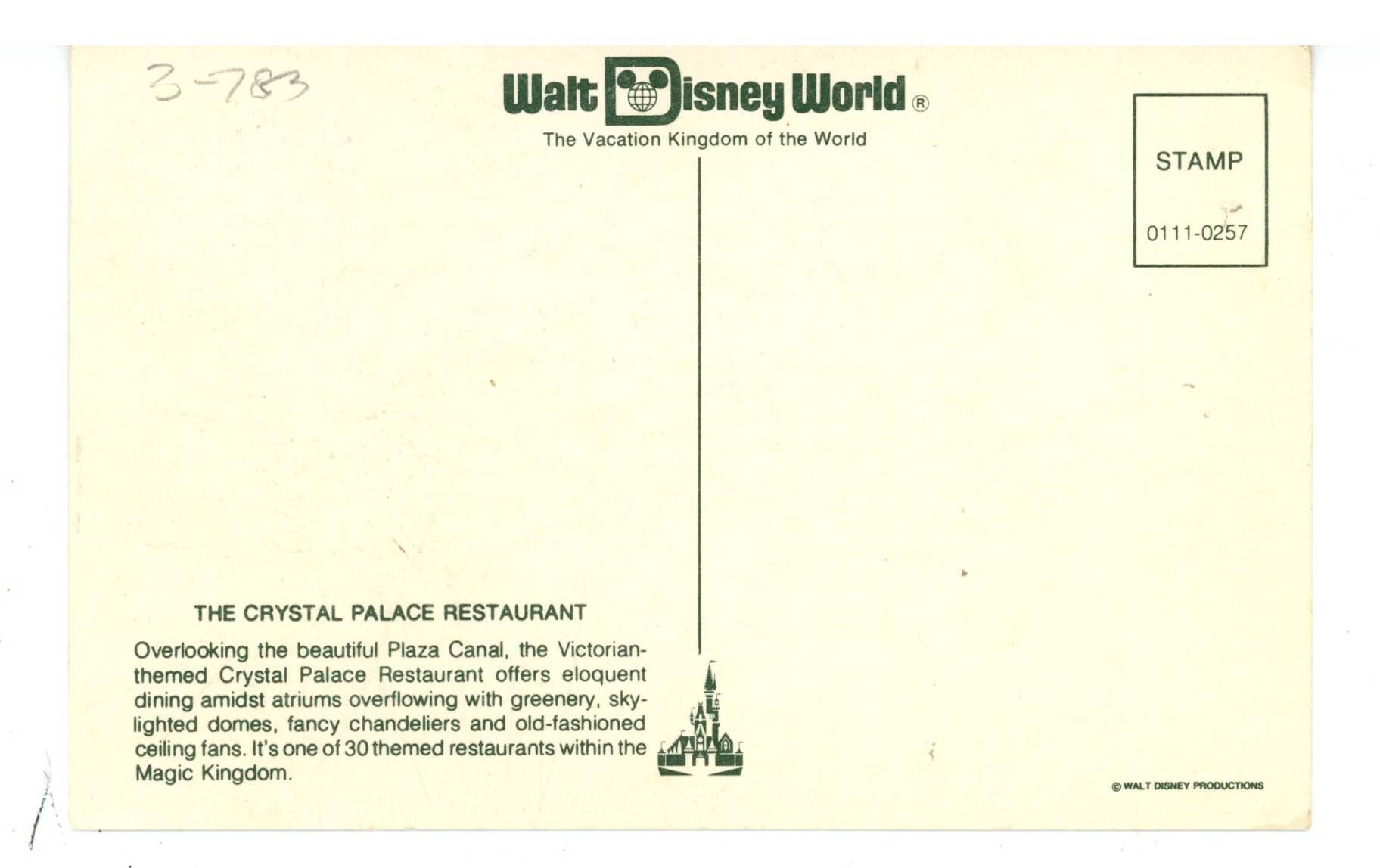 FL - Orlando, Walt Disney World. Crystal Palace Restaurant at Night ...