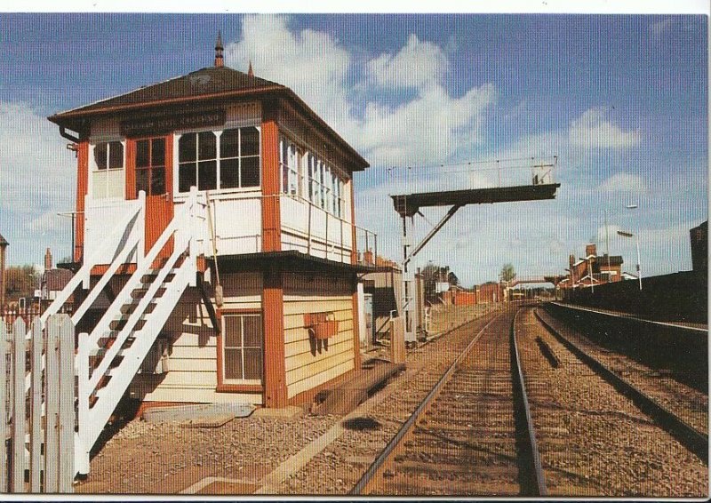 Railway Postcard - The Level Crossing Signal Box - Oakham - Rutland ...