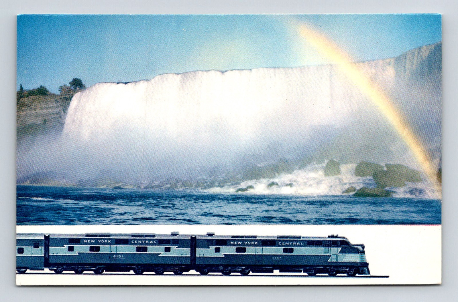 Niagara Falls Train Rainbow Waterfalls New York Central Historic VNG ...