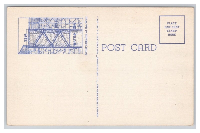 Postcard Observation Hood & Canopy World's Largest Hand Dug Well ...