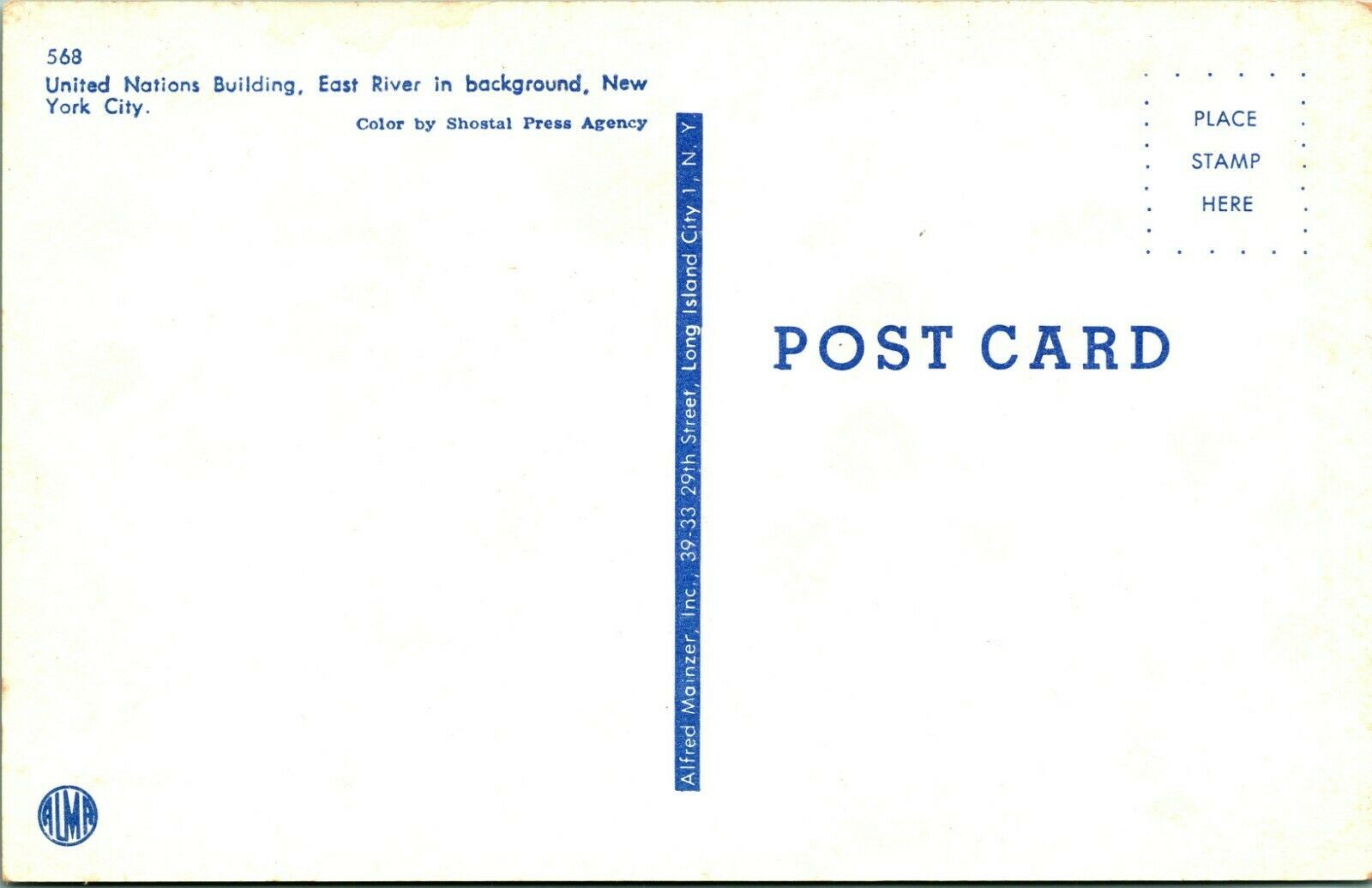 Night View United Nations Building New York NY NYC UNP Chrome Postcard ...