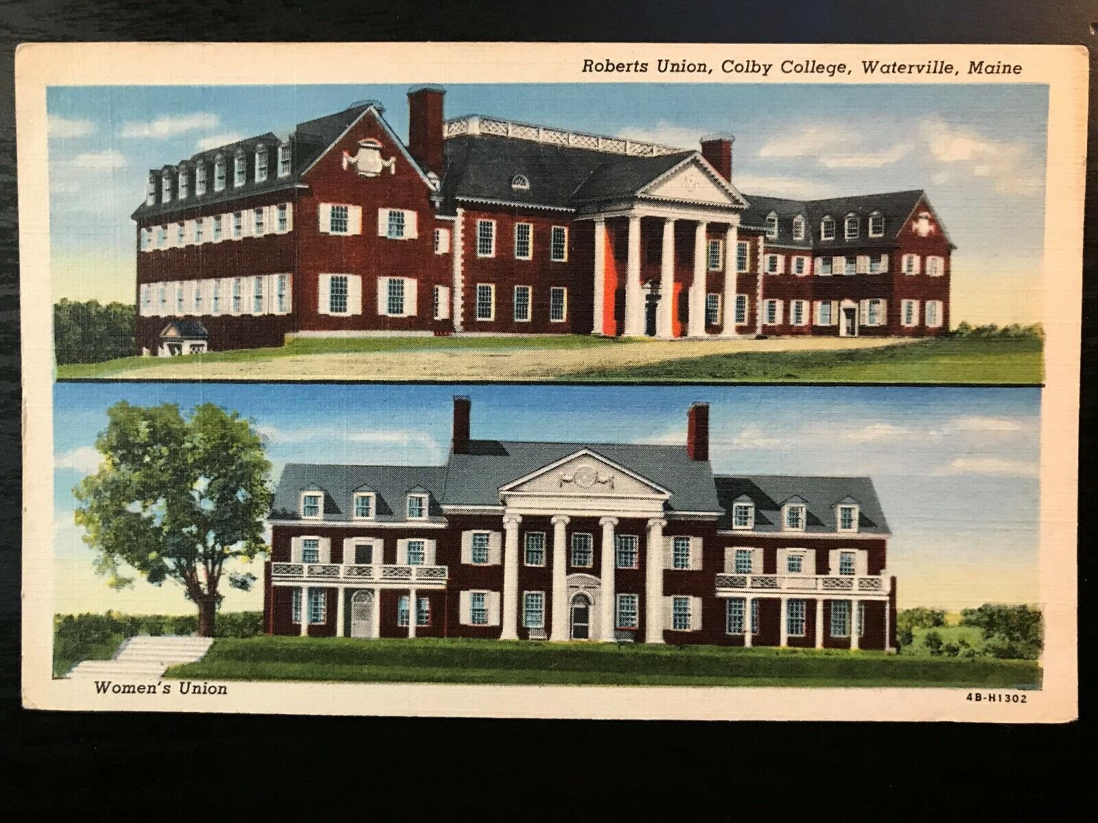 Vintage Postcard 1944 Roberts Union Colby College Waterville Maine ...