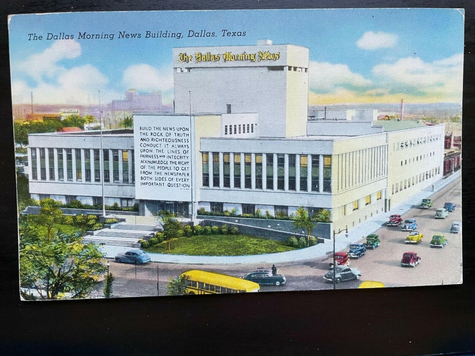 Vintage Postcard 1949 Dallas Morning News Building Dallas Texas ...