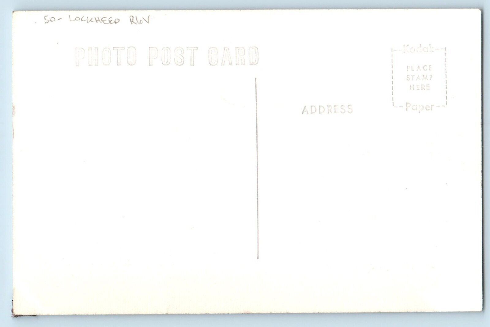 Airplane Postcard RPPC Photo Lockheed R6V Navy c1950's Unposted Vintage ...