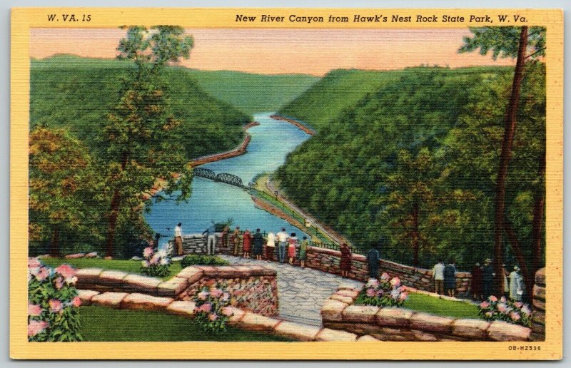 New River Canyon from Hawk's Nest Rock State Park, West Virginia ...