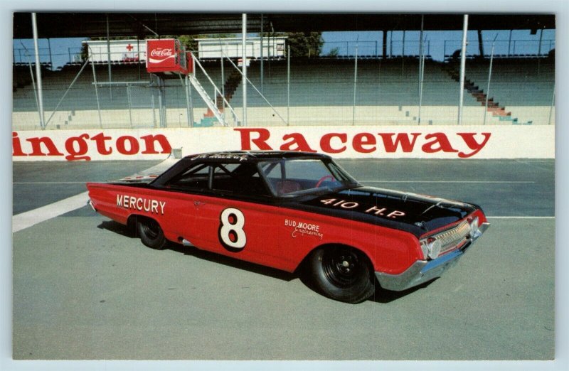 Postcard 1964 Mercury #8 Joe Weatherly Riverside Raceway Museum Race ...