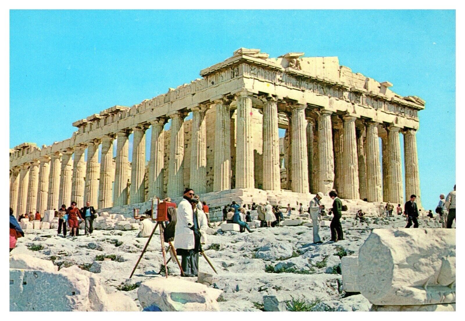 Athens Parthenon Chrome Greece Columns Historic Landmark Postcard UNP ...