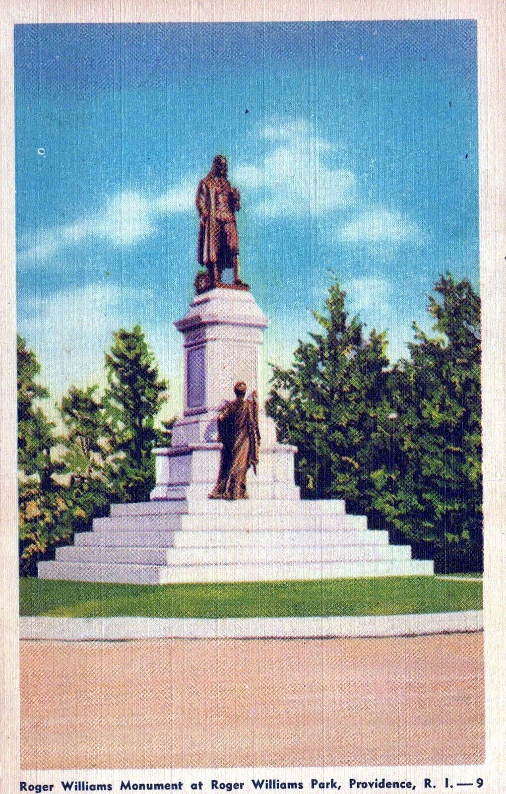 Vintage Postcard the Roger Williams Monument at Providence Rhode Island ...