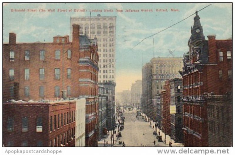 Griswold Street Looking North From Jefferson Avenue Detroit Michigan ...